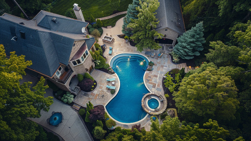 Luxury Living With a Custom in-ground pool in Oakland County | Michigan ...